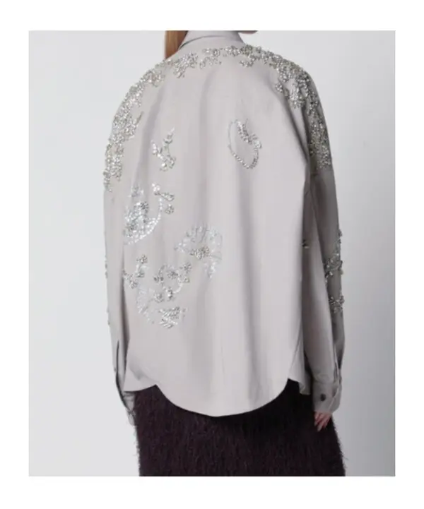 Dries Van Noten Embellished Long-sleeve Shirt