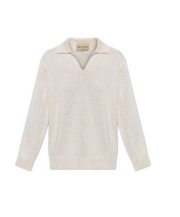 Valentino Garavani Open Collar Knitted Sweater - No