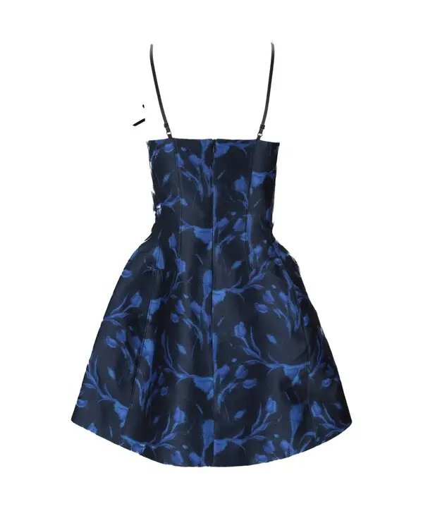 SHUSHU/TONG Floral Print Corset Dress