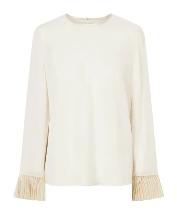 Valentino Garavani Pleated Cuff Blouse