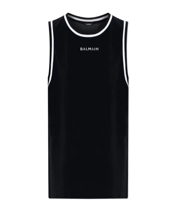 Balmain Contrast Trim Mini Dress
