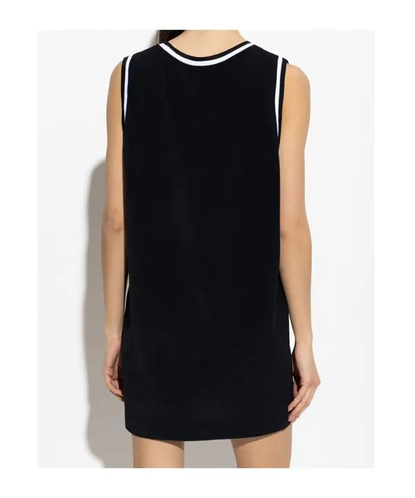 Balmain Contrast Trim Mini Dress