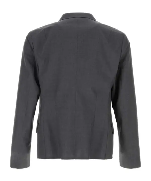 JIL SANDER Single-breasted Tailored Jacket - Grey