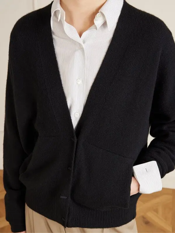 THE ROW Pocket V-neck Cardigan