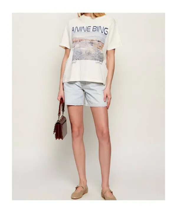 ANINE BING Wildflower" Graphic T-shirt