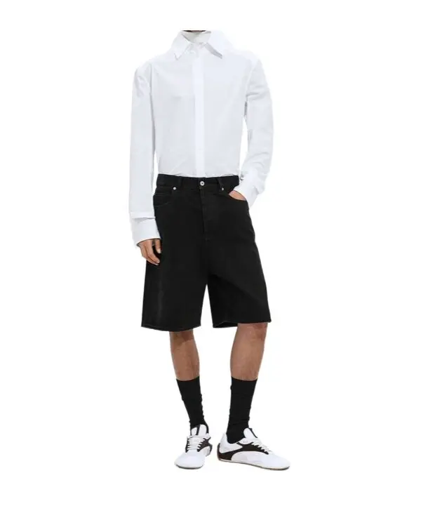 Bottega Veneta Wide-leg Denim Shorts
