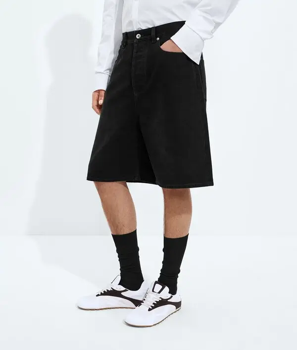 Bottega Veneta Wide-leg Denim Shorts