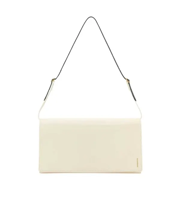 JIL SANDER Folded Flap Shoulder Bag - White