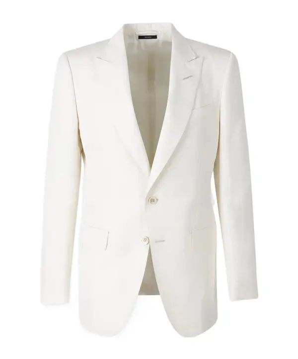 TOM FORD Single-breasted Blazer - Cream