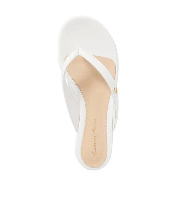 GIANVITO ROSSI Leather Platform Flip Flops