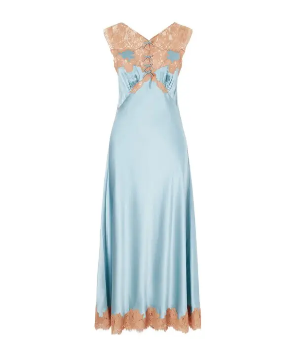 DÔEN Marcelle Lace-trimmed Maxi Dress