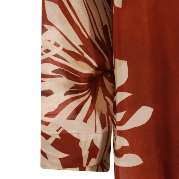 Brunello Cucinelli Long Sleeve Floral Print Shirt