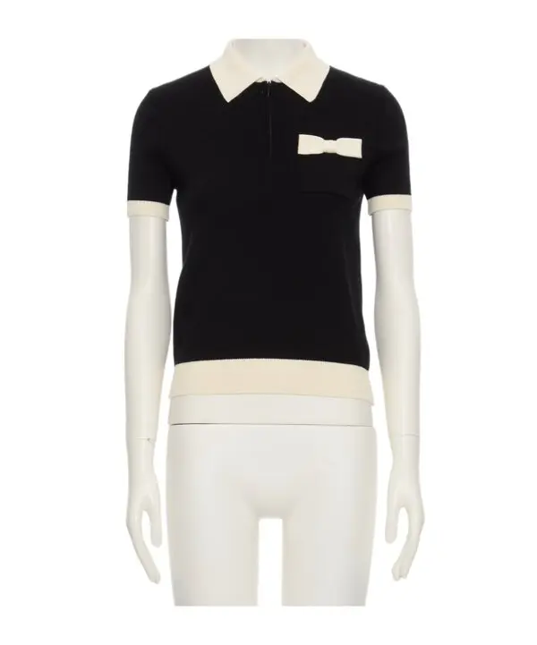 Valentino Garavani Short-sleeved Bow Detail Jumper