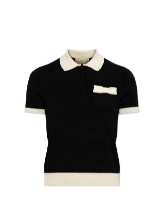 Valentino Garavani Short-sleeved Bow Detail Jumper - Black
