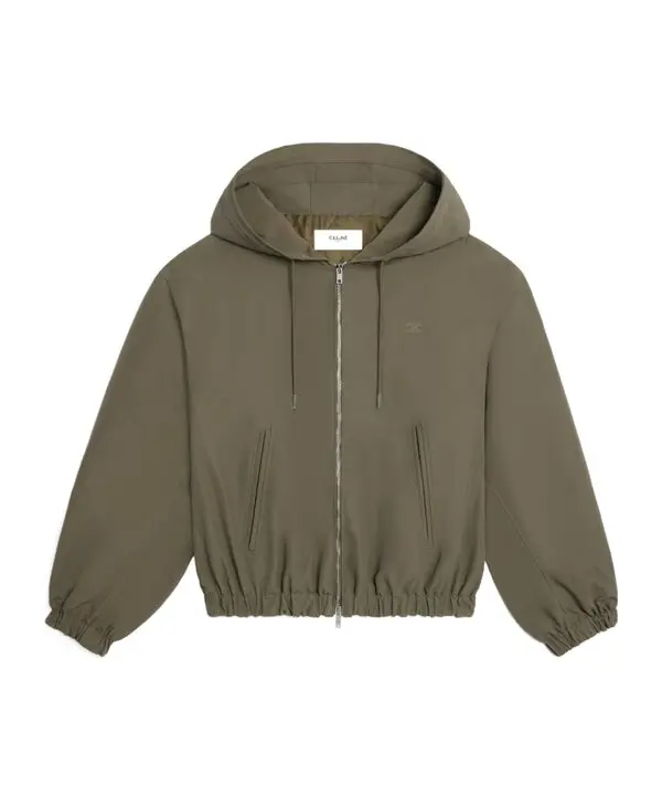 Celine Windbreaker In Nylon With Hood - No