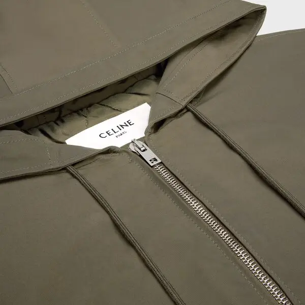 Celine Windbreaker In Nylon With Hood - No