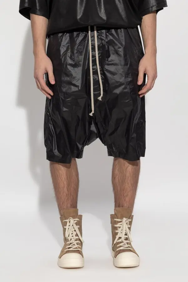 Rick Owens Drawstring Pods Shorts - Black