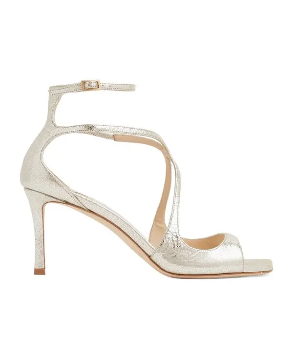 JIMMY CHOO Azia Buckled Sandals - Nude