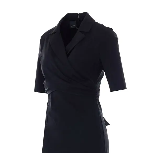 Pinko Bow Detailed Slim-fit Midi Dress