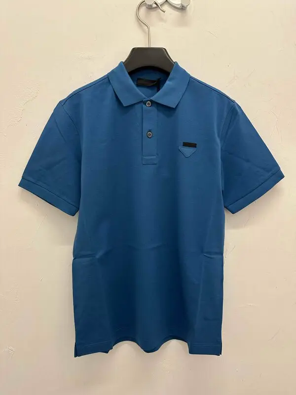 Prada Short-sleeved Polo Shirt - Light Blue