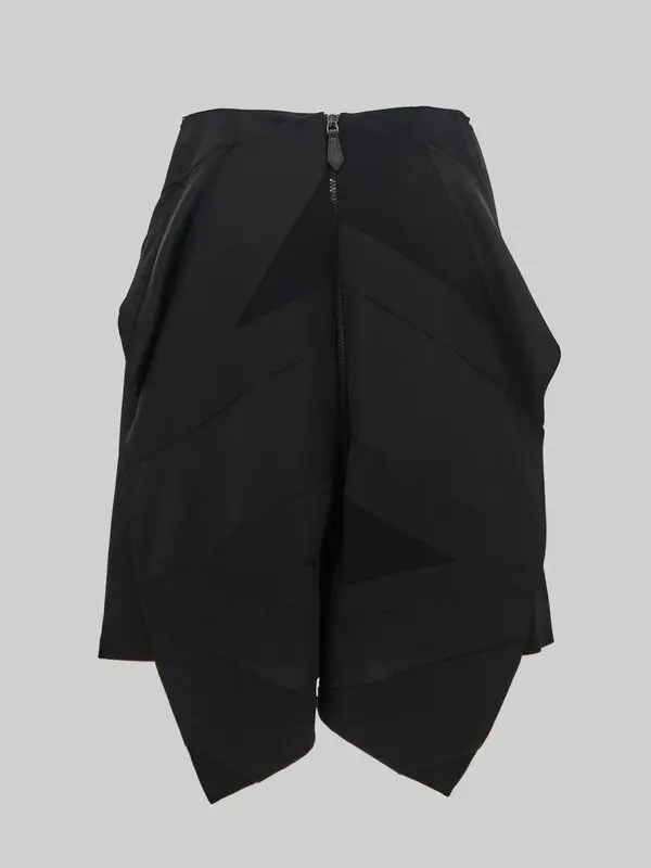 Burberry Flag Intarsia Satin Skirt