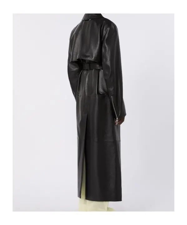 Sportmax Leather Two-piece Trench Coat