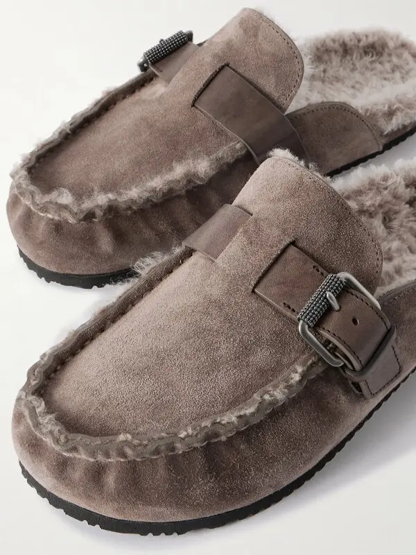 Brunello Cucinelli Round-toe Loafers With Monili Beads