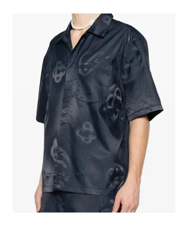Casablanca Half Tone Monogram Short Sleeve Shirt