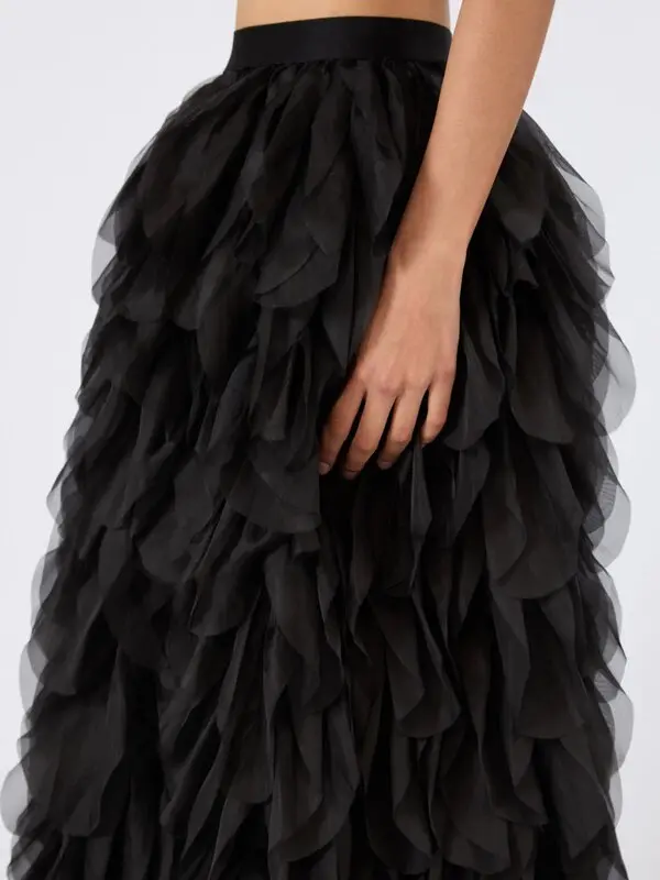Max Mara Tiered Ruffled Maxi Skirt