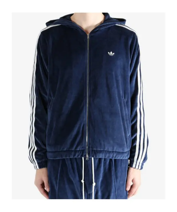 Adidas X Wales Bonner Velour Zipped Track Jacket