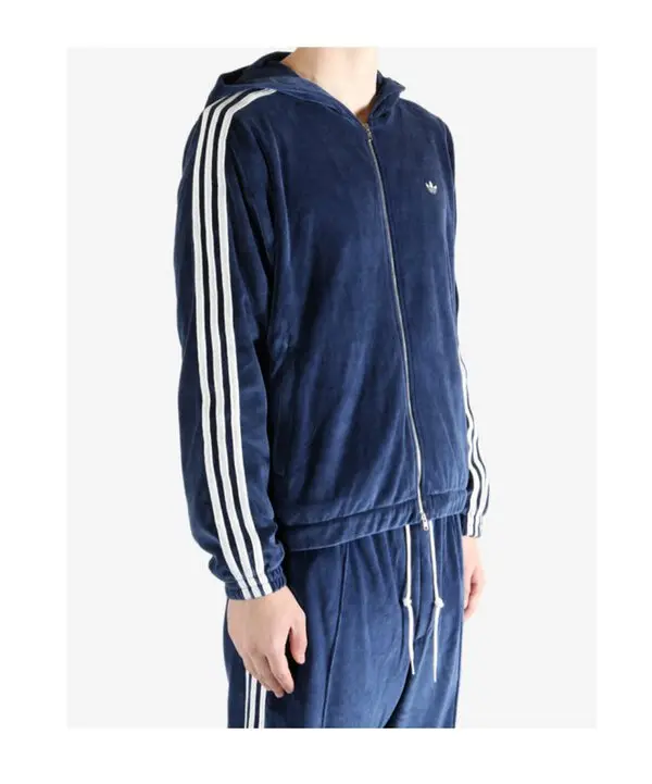 Adidas X Wales Bonner Velour Zipped Track Jacket