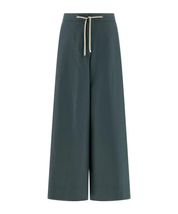 Max Mara Gufo Drawstring Wide-leg Pants