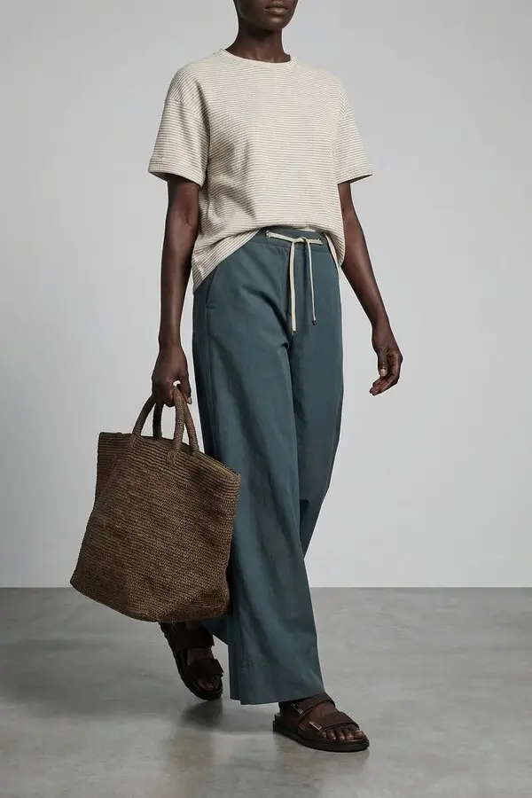 Max Mara Gufo Drawstring Wide-leg Pants
