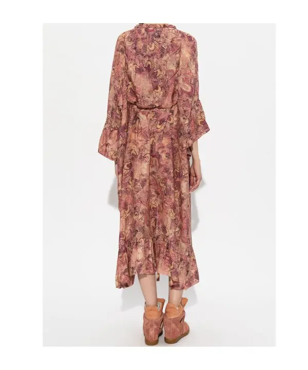 Isabel Marant Étoile Cylene Lace-up Midi Dress