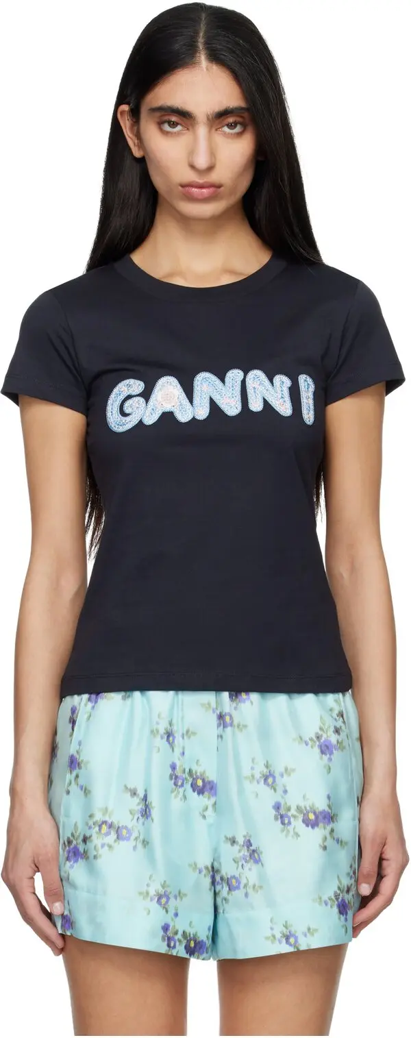 GANNI Crewneck T-shirt