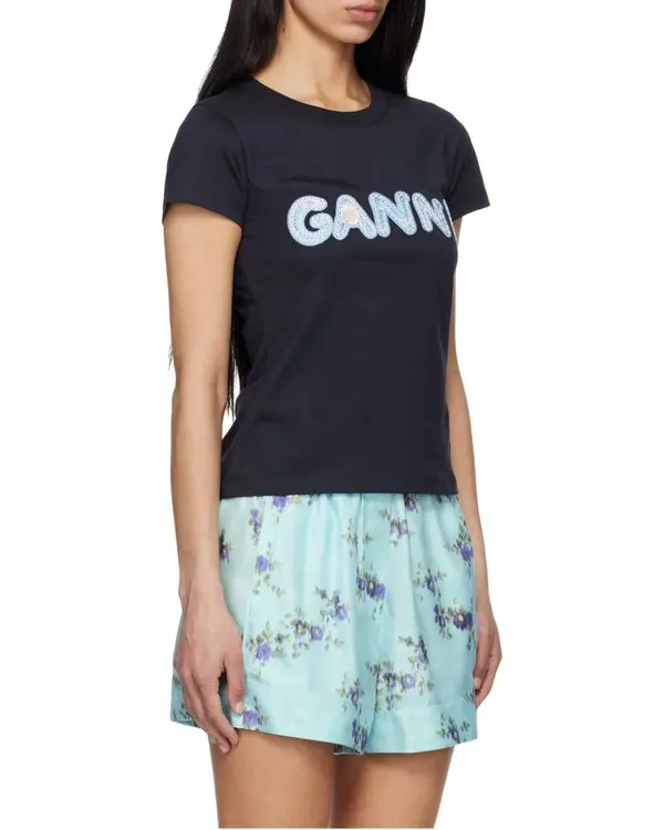 GANNI Crewneck T-shirt