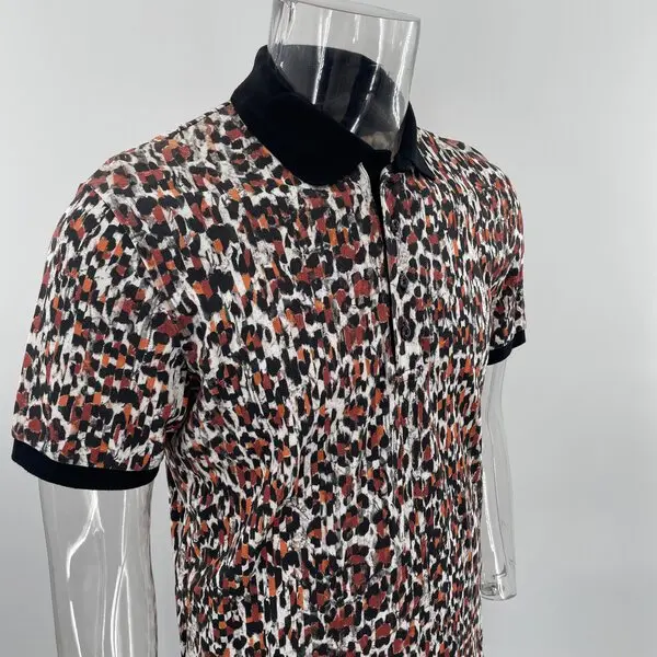 Just Cavalli Pull-down Short-sleeved Polo Shirt