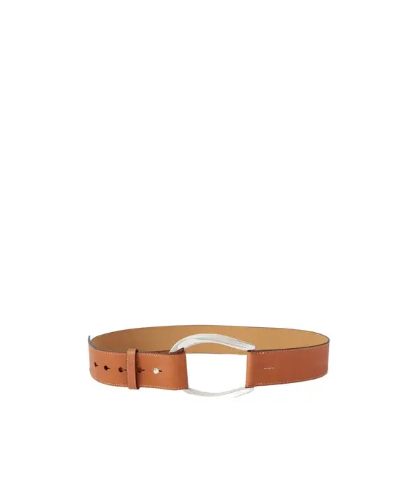 Polo Ralph Lauren Sculpted Buckle Belt - Tan
