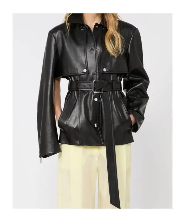 Sportmax Two-piece Leather Jacket
