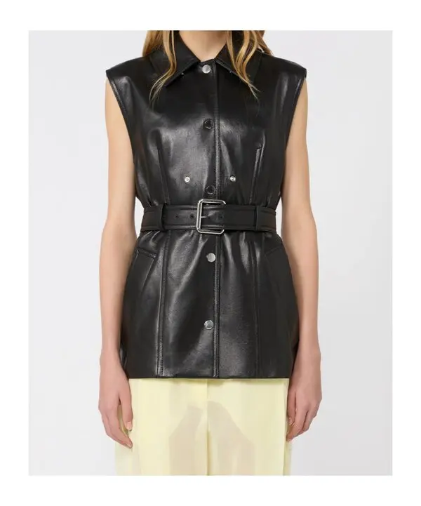 Sportmax Two-piece Leather Jacket