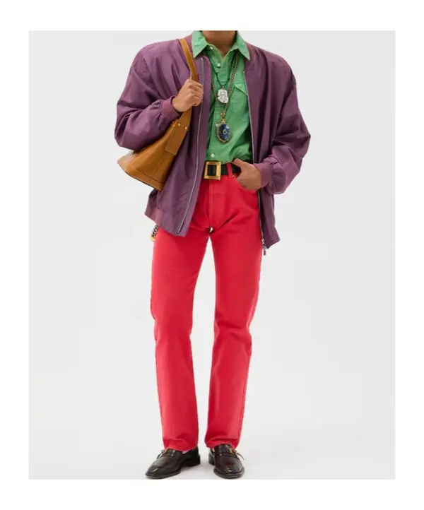 Versace Straight-leg Medusa Jeans - Red