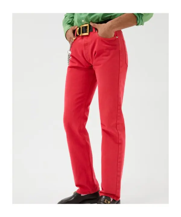 Versace Straight-leg Medusa Jeans - Red