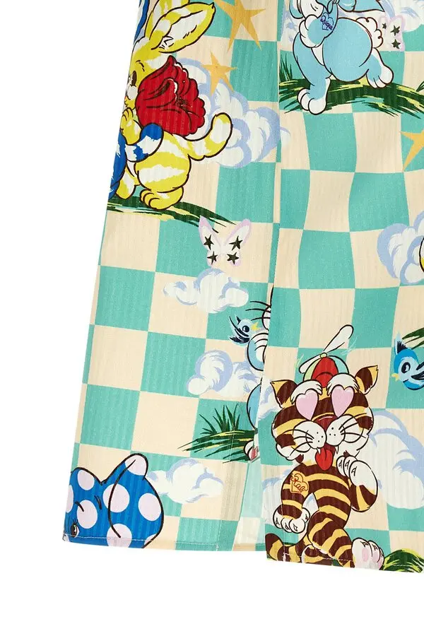 Kenzo Checked Graphic Print Short Sleeved Shirt
