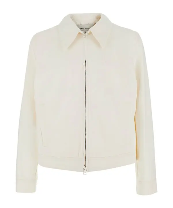 Ami De Coeur Zip-up Jacket - White