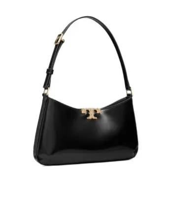 Tory Burch Eleanor Slim Shoulder Bag With Embellishments - Black