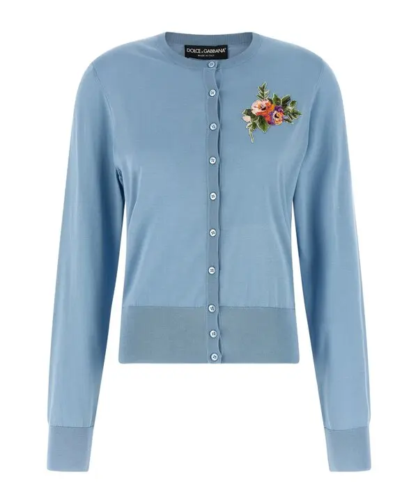 Dolce & Gabbana Floral Embroidered Cardigan