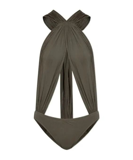 Rick Owens Draped Halterneck Bodysuit - Black
