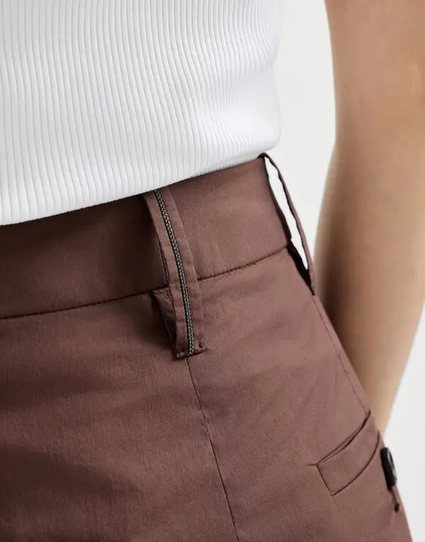 Brunello Cucinelli Pleated Wide-leg Trousers With Monili Detail - Red