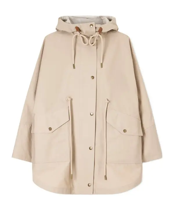Moncler Brunnera Hooded Cotton-blend Jacket - Camel