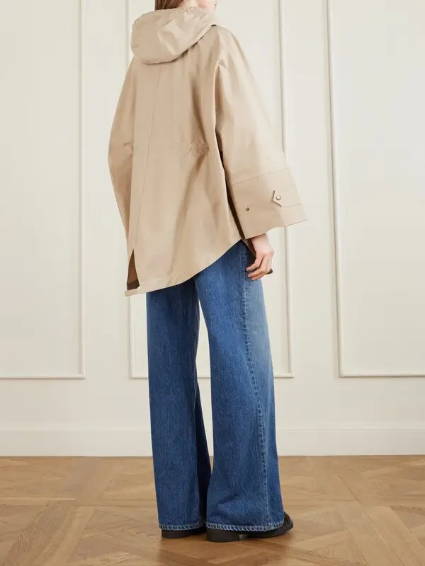 Moncler Brunnera Hooded Cotton-blend Jacket - Camel
